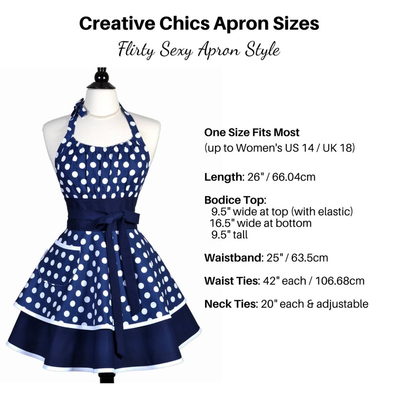 Womens Retro Pinup Sexy Apron Personalized T For Etsy