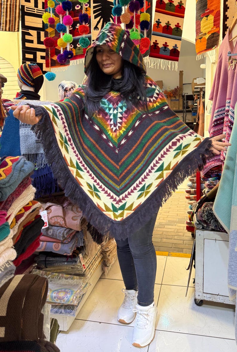 Peruvian Alpaca Poncho (ethnic-style Shawl) - Etsy