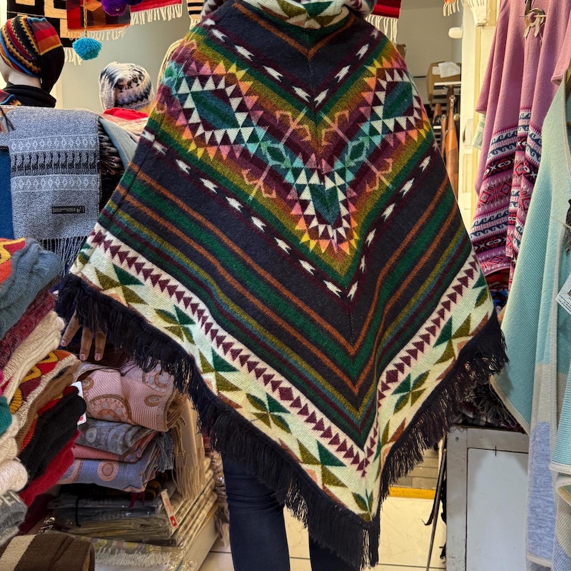 Peruvian Poncho - Etsy
