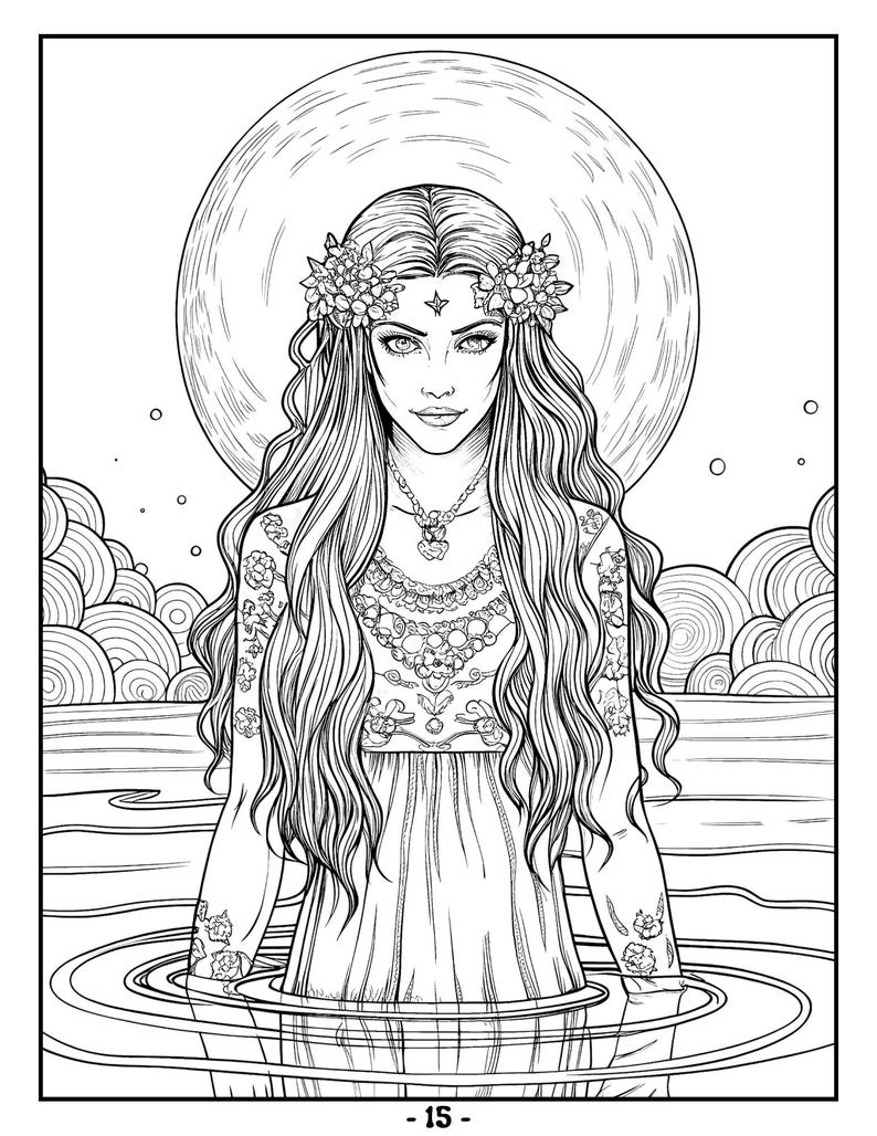 Celtic Mythology Coloring Book: 40 Fantasy Irish Designs (digital ...