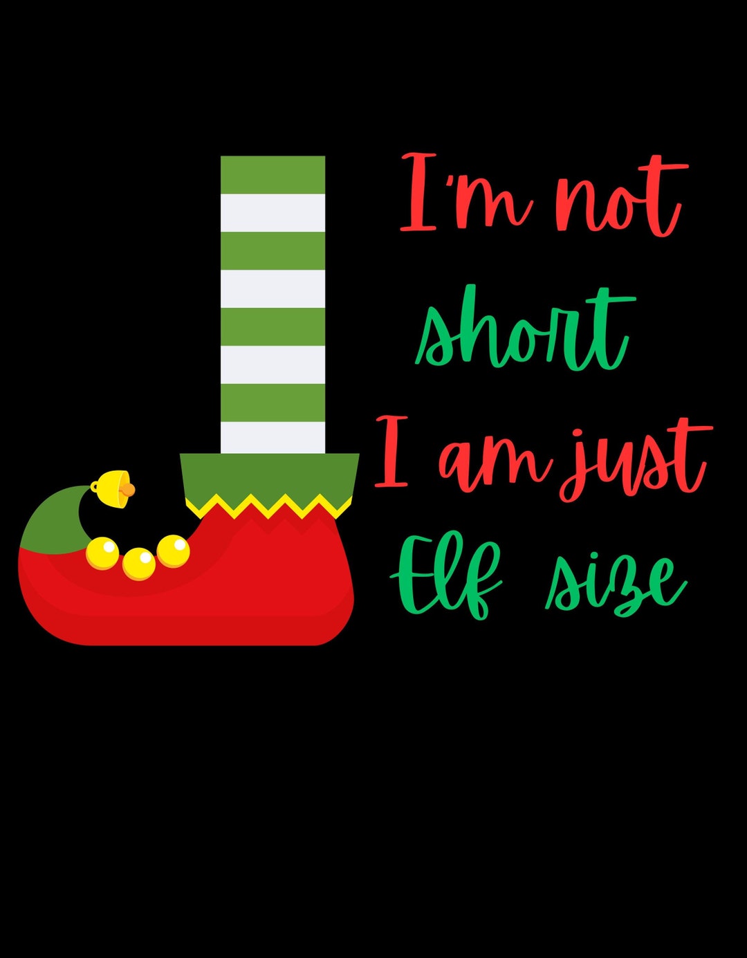 Short Elf Digital File PNG, DTF, UVF, Christmas Design, Christmas Shirt ...