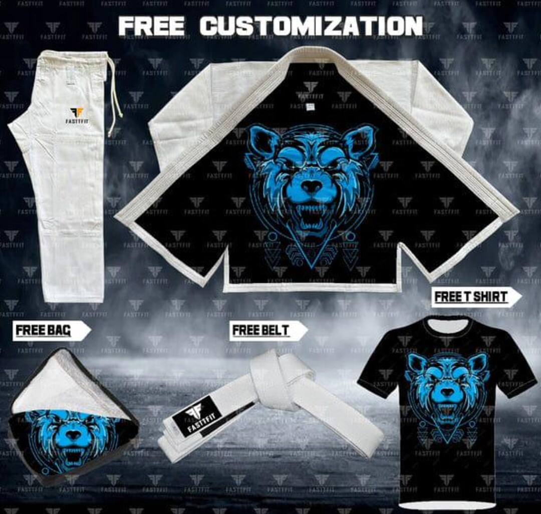 Wolf Head Sublimation Jiu Jitsu Gi (BJJ GI) Free Customization. - Etsy