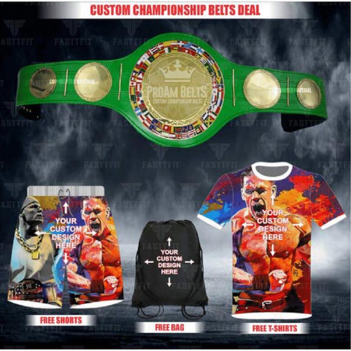 WBC World Boxing Championship Title Belt Heavyweight 4mm Brass Metal ...