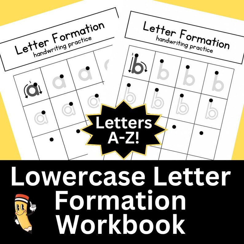 Fading Lowercase Letter Formation Handwriting Practice - Etsy