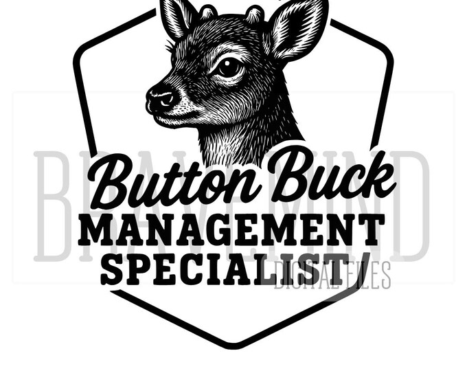 Vintage Buck Deer Animal Themed Print Button Down Brushed Cotton ...