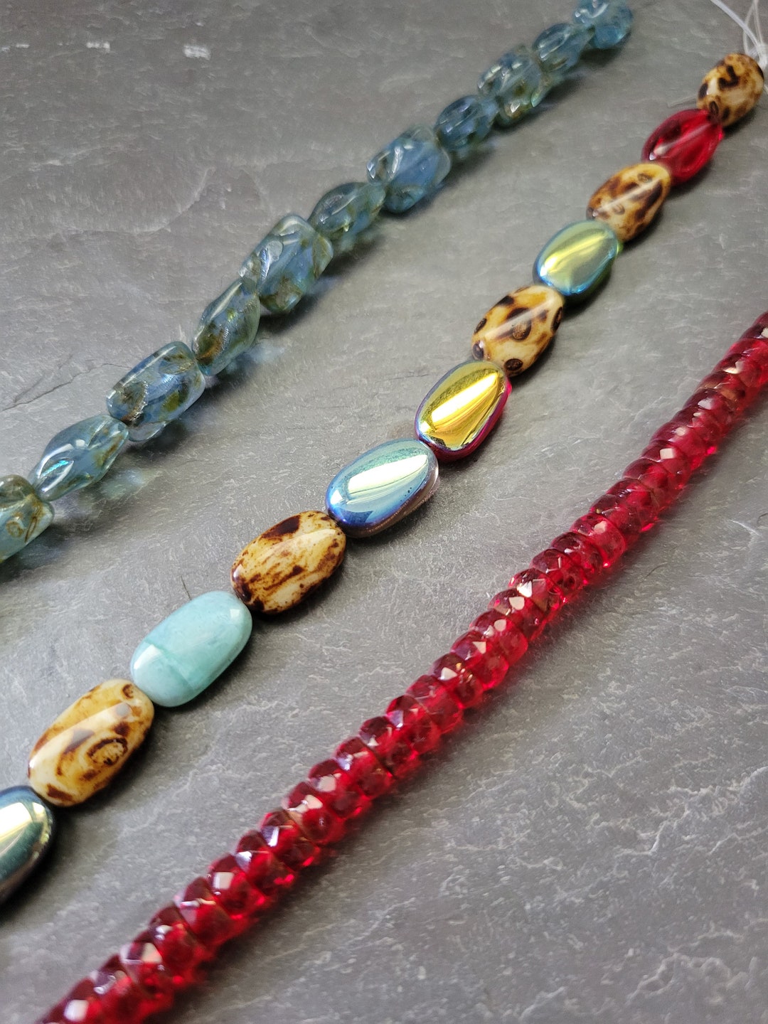 Glass Bead Strands - Etsy