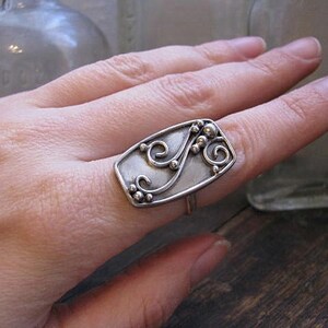 Silver Portrait Ring II - Etsy