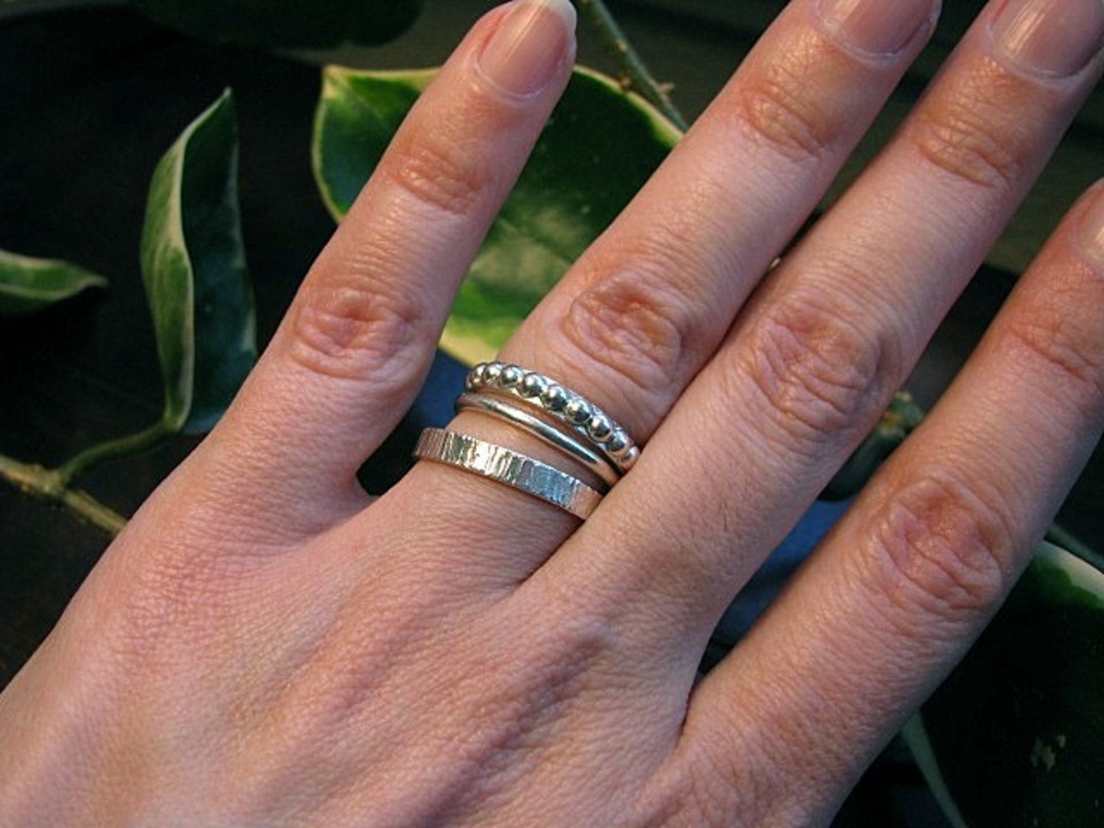 Sterling Silver Stacking Ring Set | Etsy