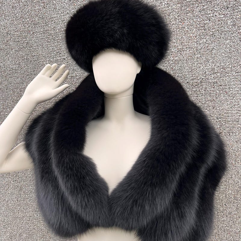 Fur Shawl - Etsy