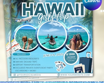 Travel Agent Flyer, DIY E-flyer Template, Travel Flyer, Vacation Flyer ...