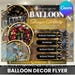 Ballon Decor Flyer Template, Balloon Business Advertisement, DIY ...