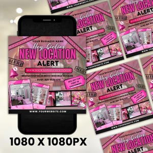 New Location Beauty Flyer, New Location Alert Flyer, New Location ...