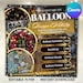Ballon Decor Flyer Template, Balloon Business Advertisement, DIY ...