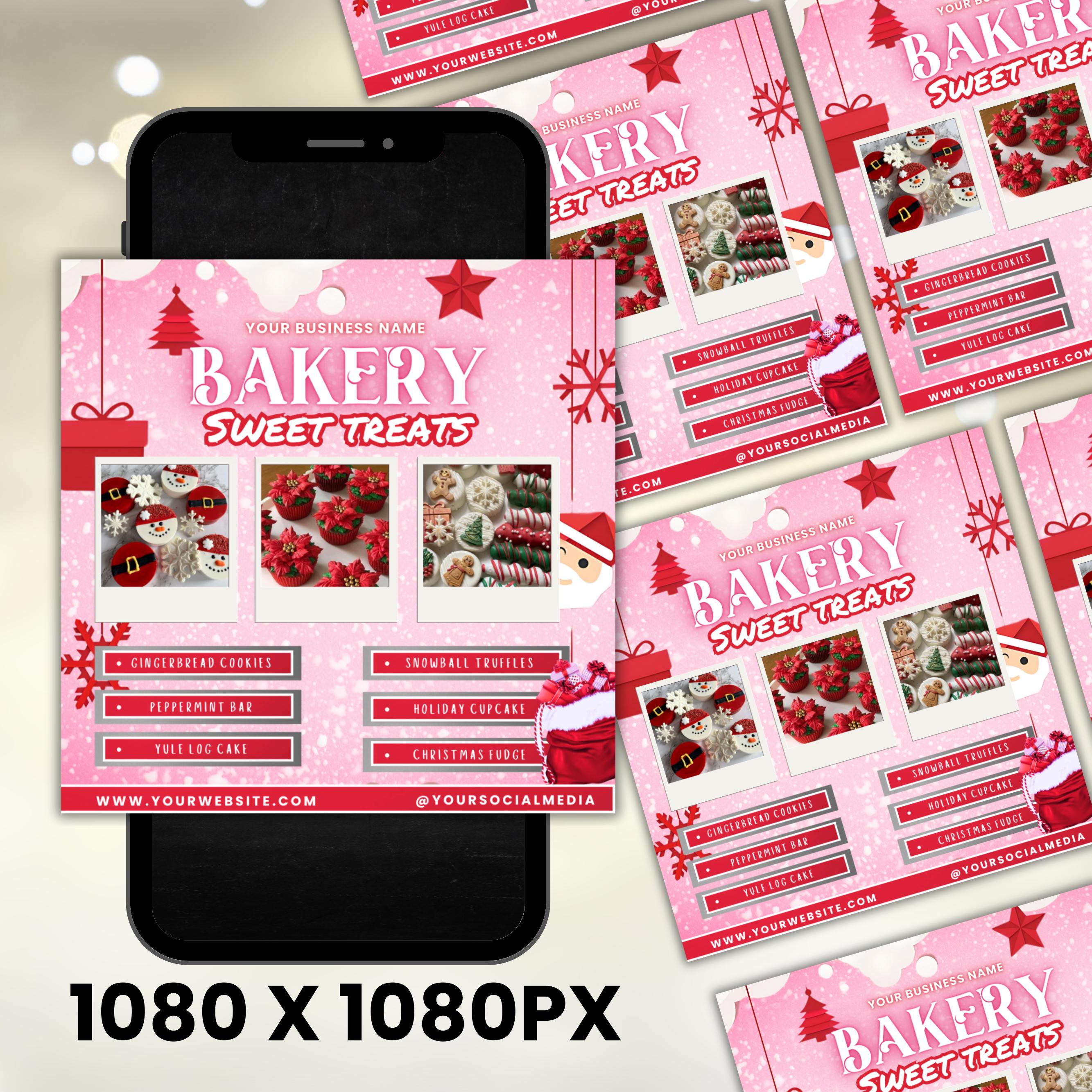 Bakery Flyer, Cake Flyer, Sweet Treats Dessert Flyer, Tasty Pastry ...