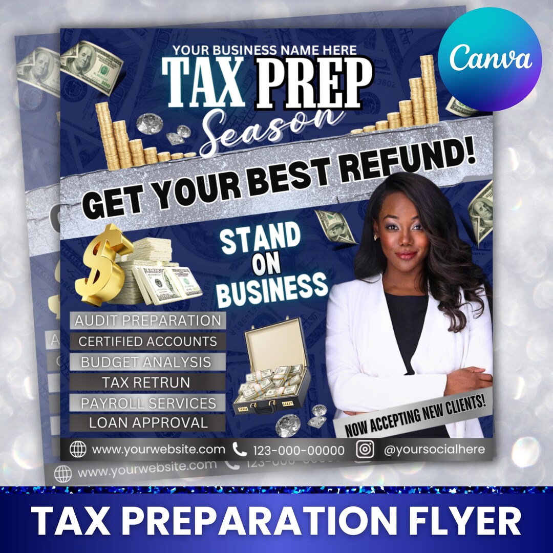Tax Flyer, Tax Business Flyer, Corporate Tax Consultation, Tax Prep ...