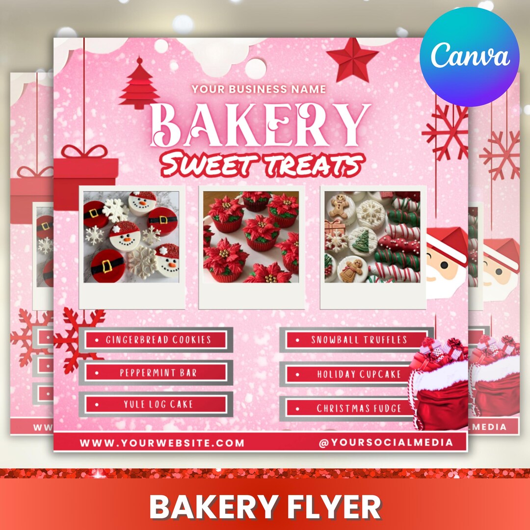 Bakery Flyer, Cake Flyer, Sweet Treats Dessert Flyer, Tasty Pastry ...