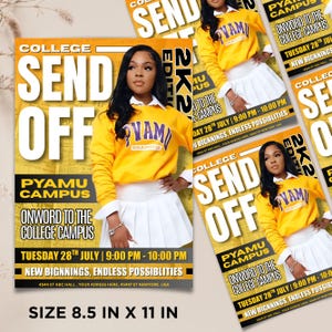 College Send off Invitation Flyer, Party Flyer, Magazine Cover ...