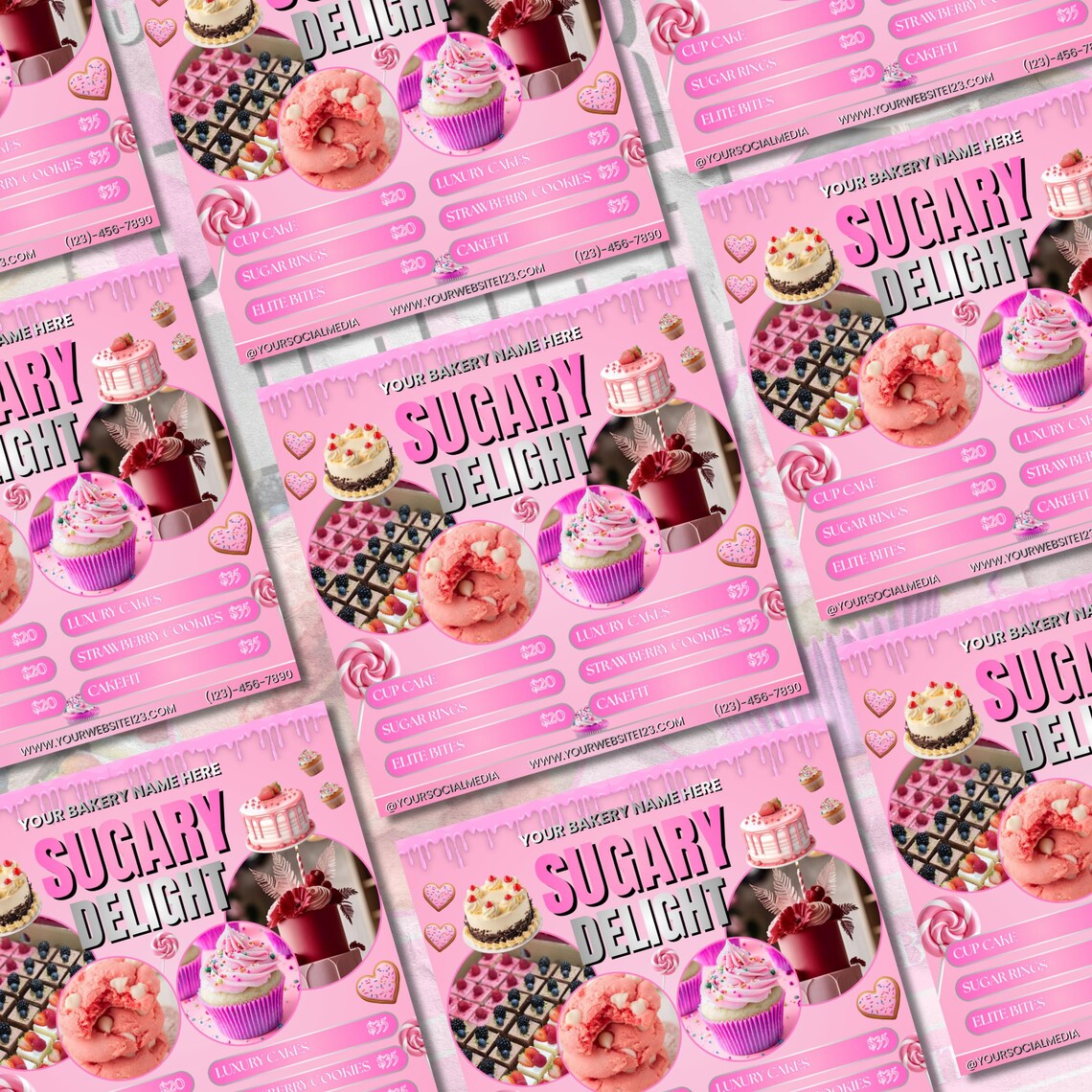 Bake Sale Flyer, Bakery Flyer, Bake Shop Flyer, Sweet Treats Flyer ...