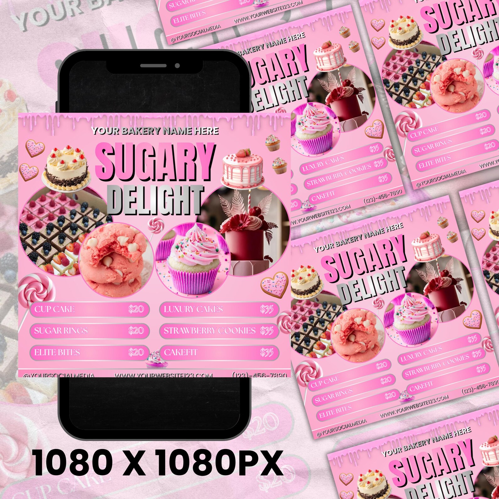 Bake Sale Flyer, Bakery Flyer, Bake Shop Flyer, Sweet Treats Flyer ...