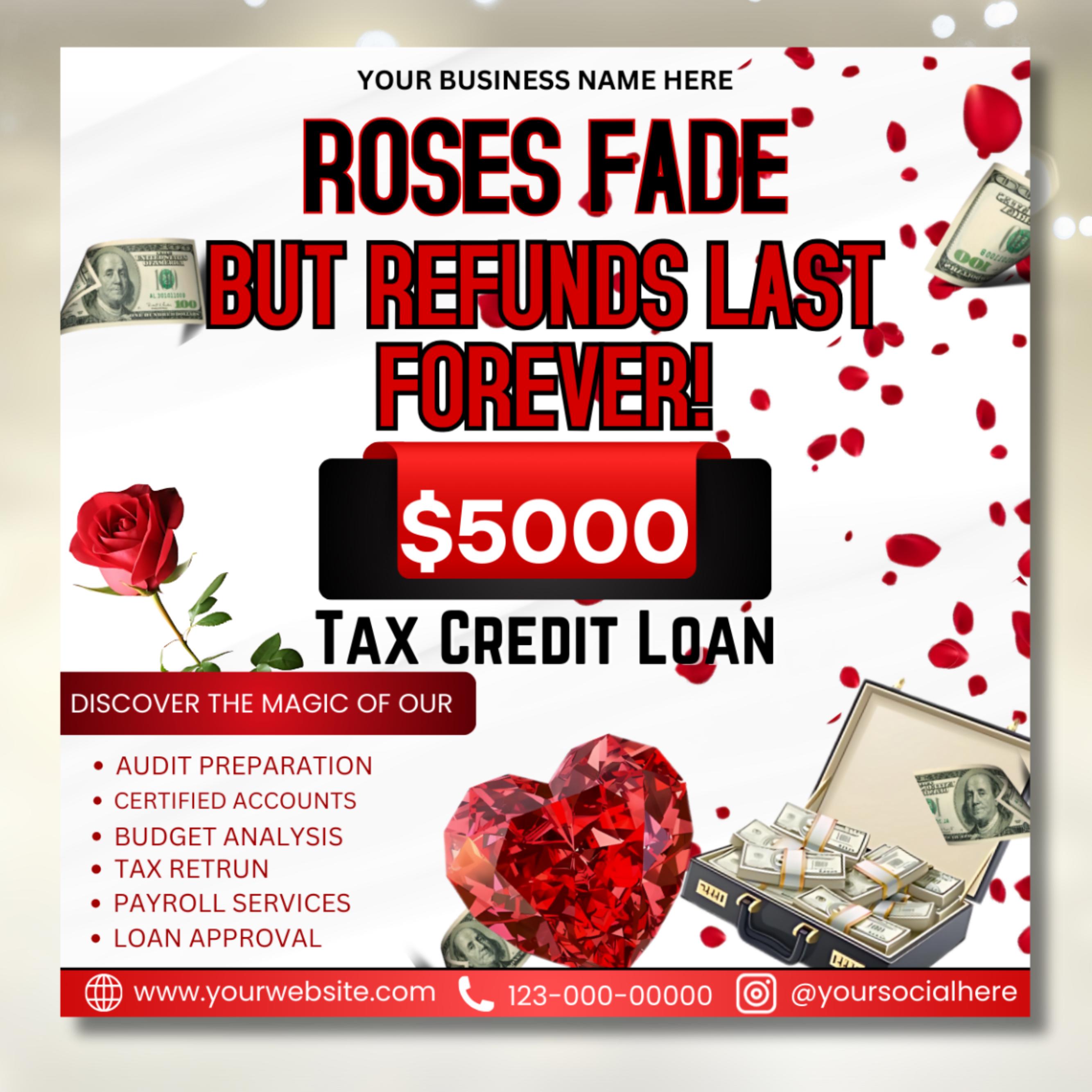 4 Tax Prep Valentine Flyer, Valentine Tax Season, Tax Prep Flyer ...