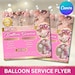 Ballon Decor Flyer Template, Balloon Business Advertisement, DIY ...