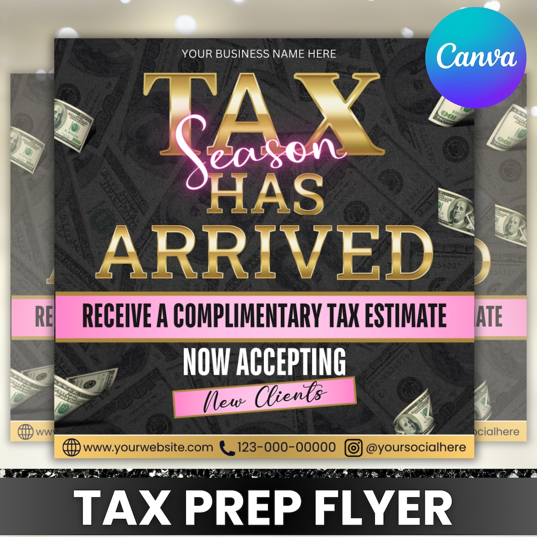 Tax Flyer, Tax Prep Flyer, Tax Business Flyer, Corporate Tax ...