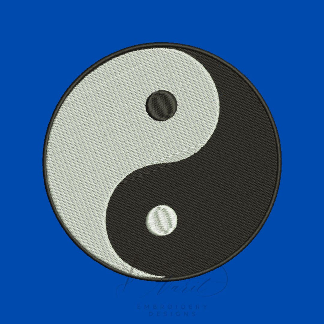 YIN YANG Embroidery Designs - Digital Download for Machine Embroidery ...