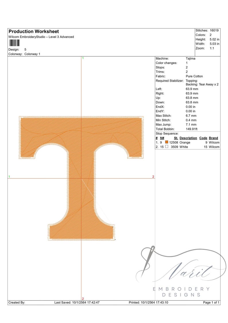 T Text Embroidery Designs - Digital Download for Machine Embroidery , 8 ...