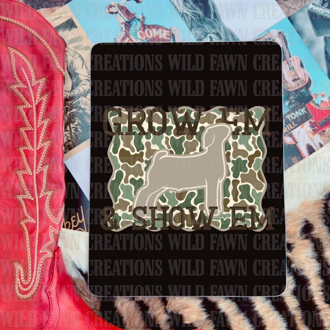 Show Goat Camo PNG: Grow Em Digital Design (300 DPI) - Etsy