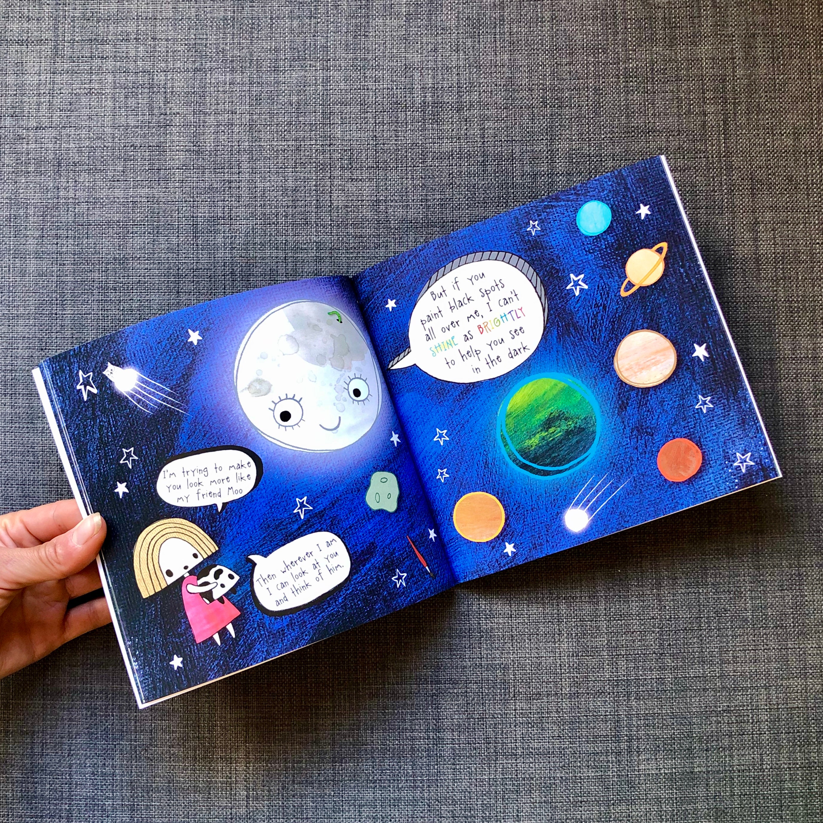 Milly and Moo on the Moon Children's Picture Book - Etsy