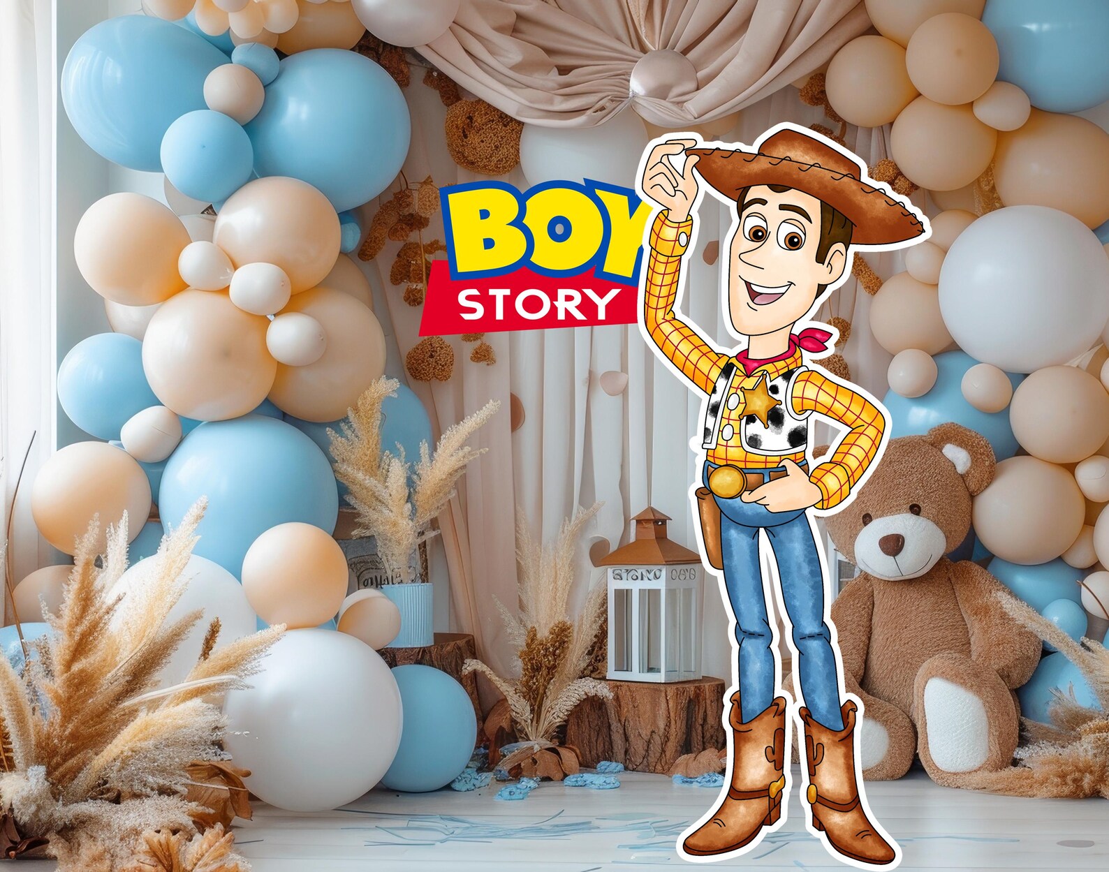 Toy Story Woody Cutout: Birthday Party Prop (digital Download) - Etsy