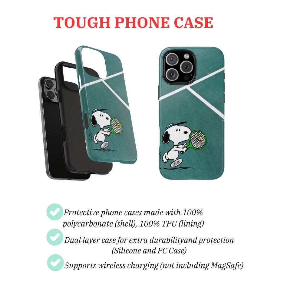 Snoopy Phone Case, Snoopy Aesthetic Cover iPhone 16 15 14 13 12 11 Pro ...