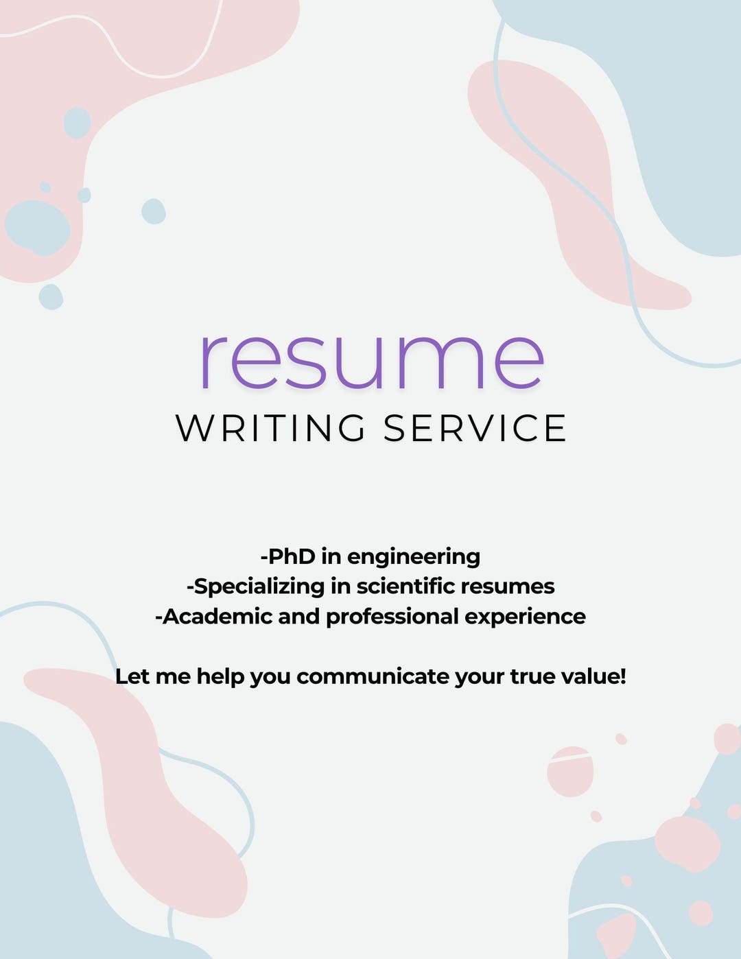Professional and Academic Resume Writing Service - Etsy