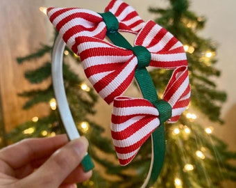 Candy Cane Christmas Baby Headband - Etsy