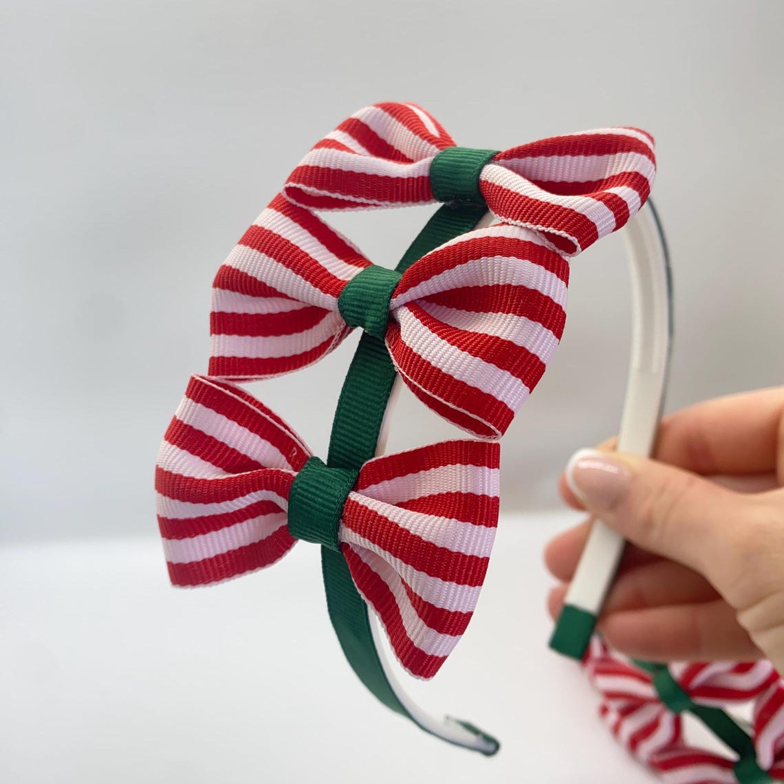 Candy Cane Christmas Headband - Etsy