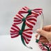 Candy Cane Christmas Headband - Etsy