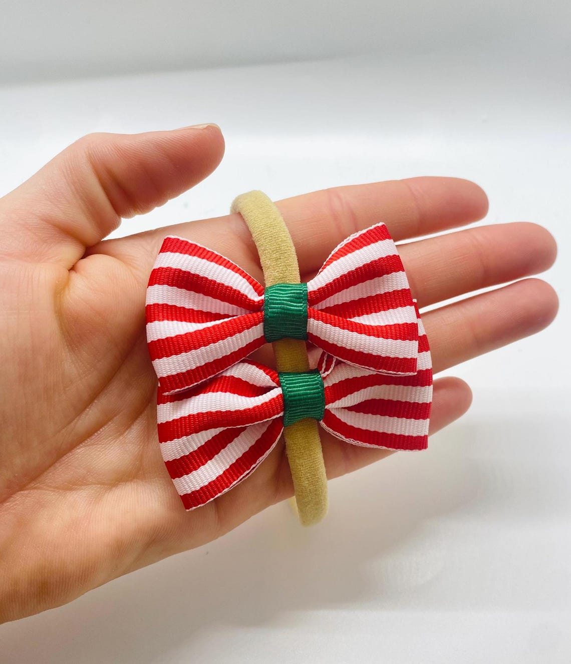 Candy Cane Christmas Baby Headband - Etsy