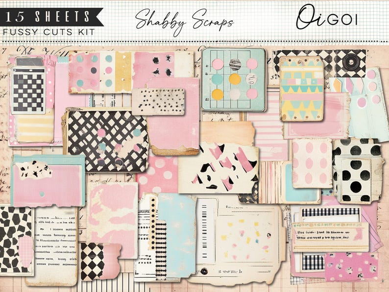 Vintage Ticket Ephemera Printable, Junk Journal Tags, Pastel Shabby ...