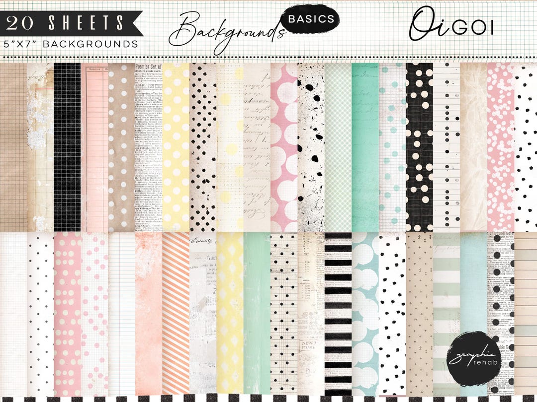 Pastel Script Paper Pack, Vintage French Junk Journal Kit, Scrapbooking ...