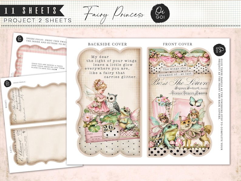 Fairy Princess Wardrobe Folio Template Projects, Shabby Chic Victorian ...