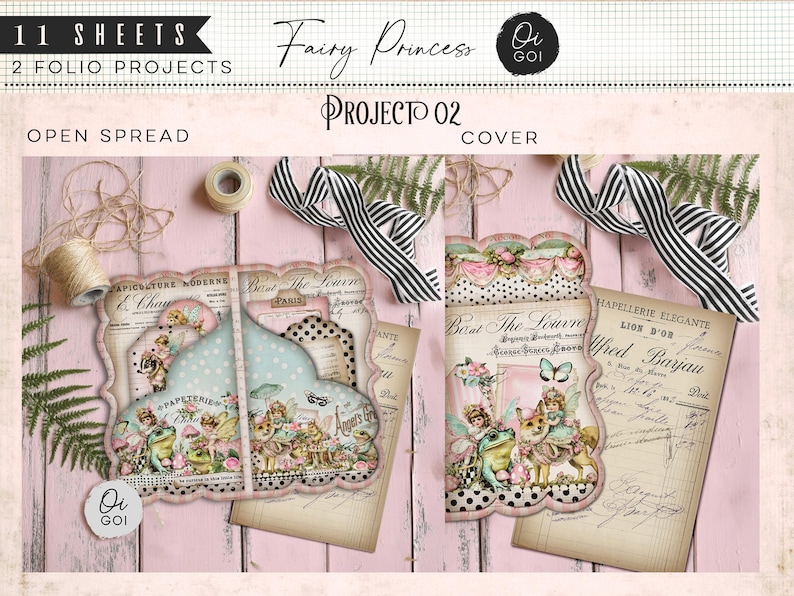 Fairy Princess Wardrobe Folio Template Projects, Shabby Chic Victorian ...