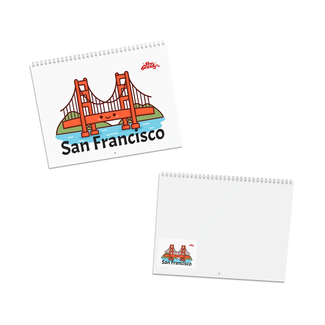 San Francisco Golden Gate Bridge Calendar 2026 | Wall Calendar - Etsy
