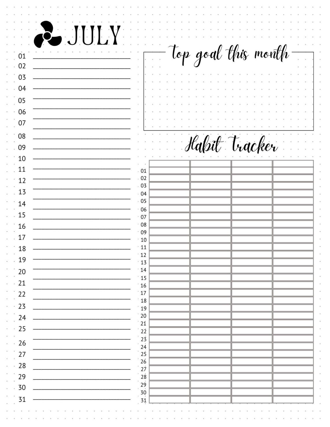 2025 Nautical Bullet Journal - 2025 Nautical Calendar - Digital Planner ...