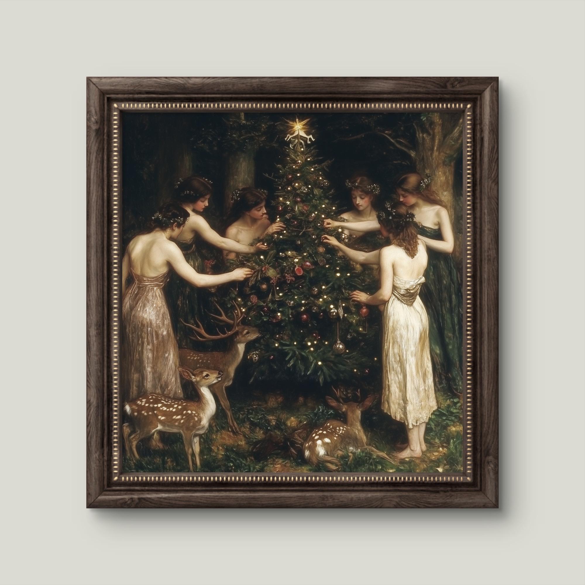 Yule Celebrating Fine Art Print, Ember Henderson, Myth Oil Painting ...