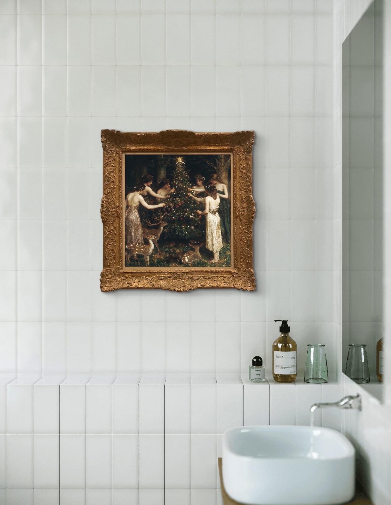 Yule Celebrating Fine Art Print, Ember Henderson, Myth Oil Painting ...