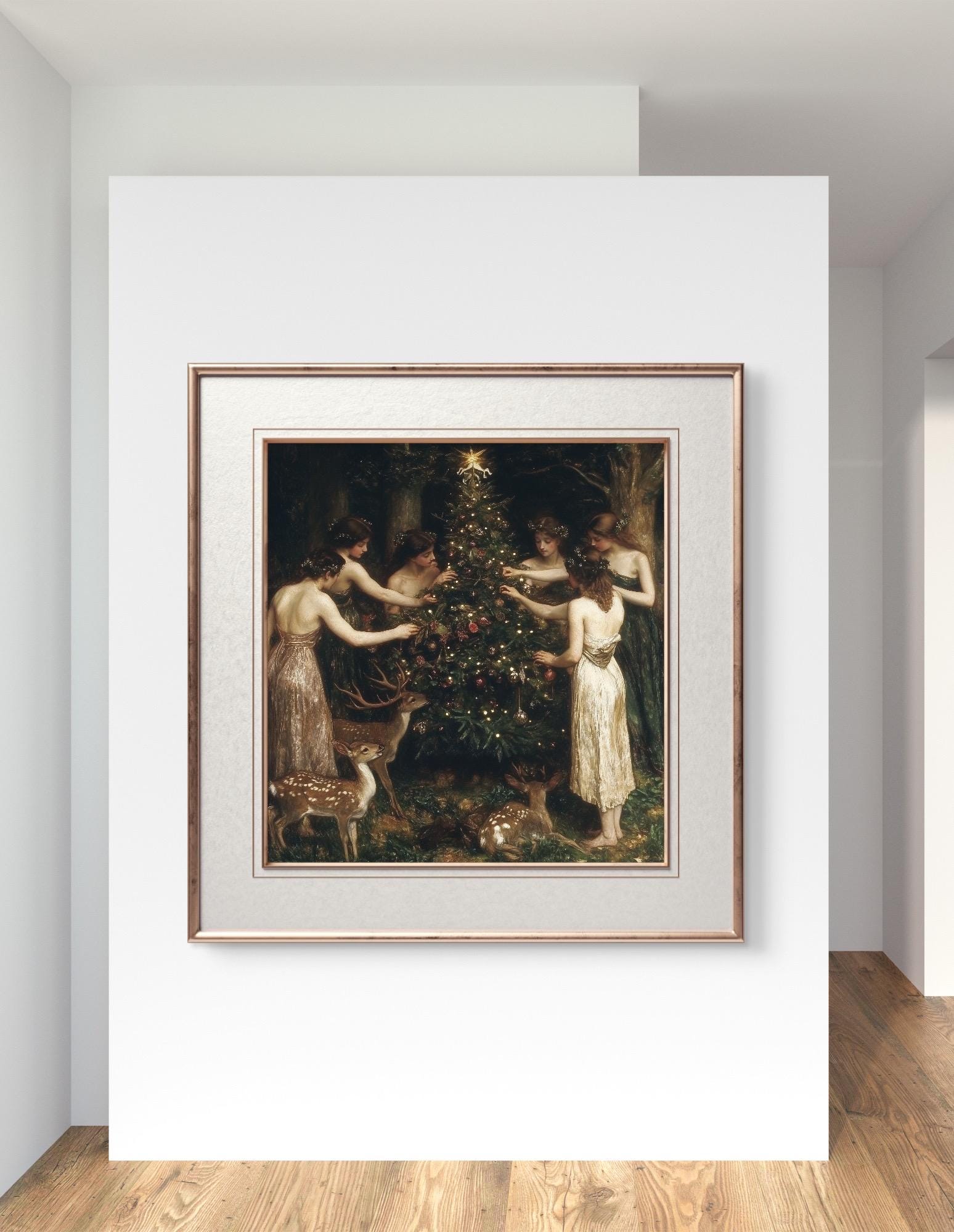 Yule Celebrating Fine Art Print, Ember Henderson, Myth Oil Painting ...