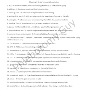 My Answers to Phlebotomy Essentials Workbook 8th Edition - Etsy