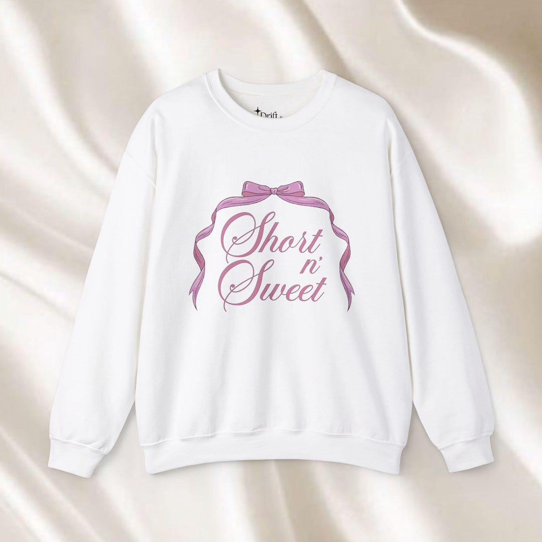 Short N' Sweet Sabrina Carpenter Inspired Crewneck Sweatshirt, Cute ...
