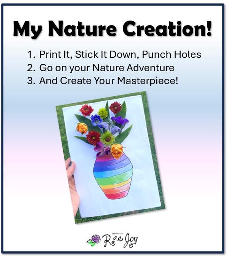 Nature Walk Creation Activity, Family Game (digital Download) - Etsy