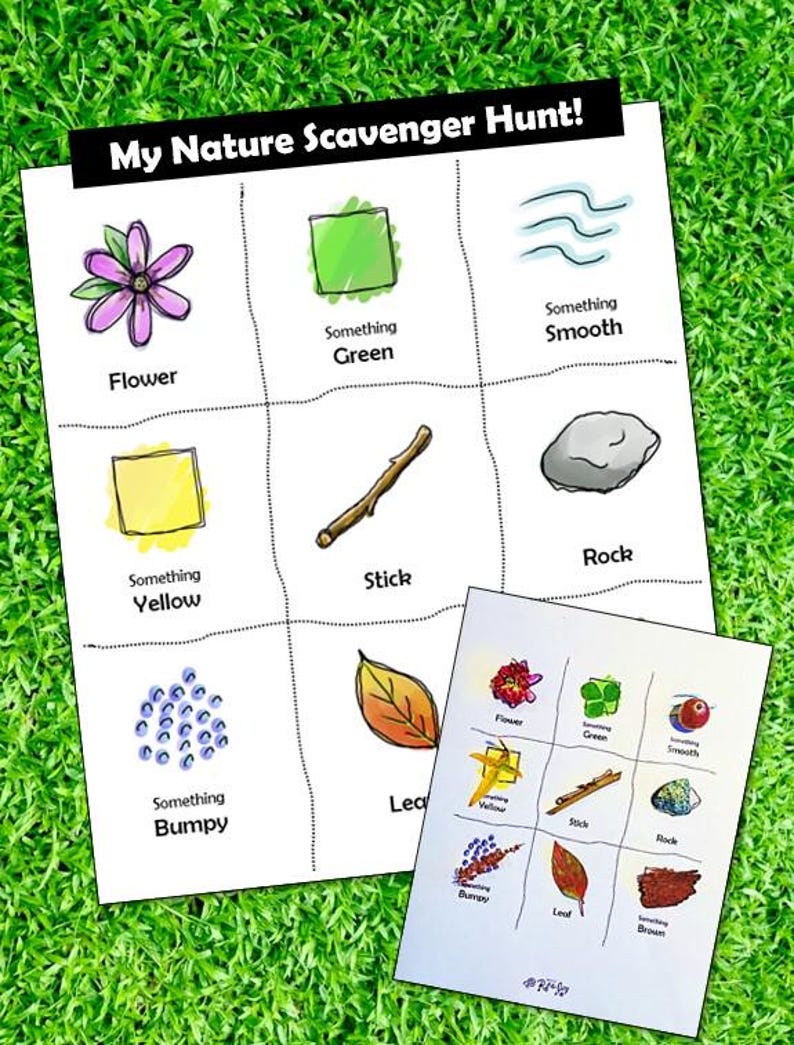 Scavenger Hunt! Outdoor Nature Walk Creation Activity / Game! - Etsy